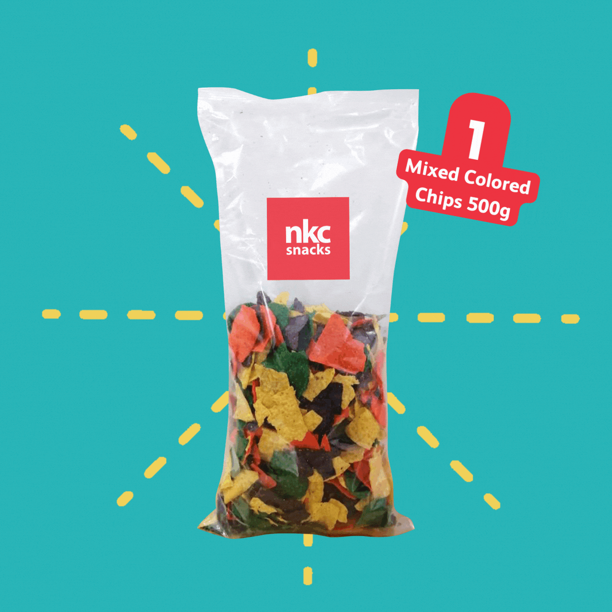 Mixed Colored Chips 500g - NKC Snacks